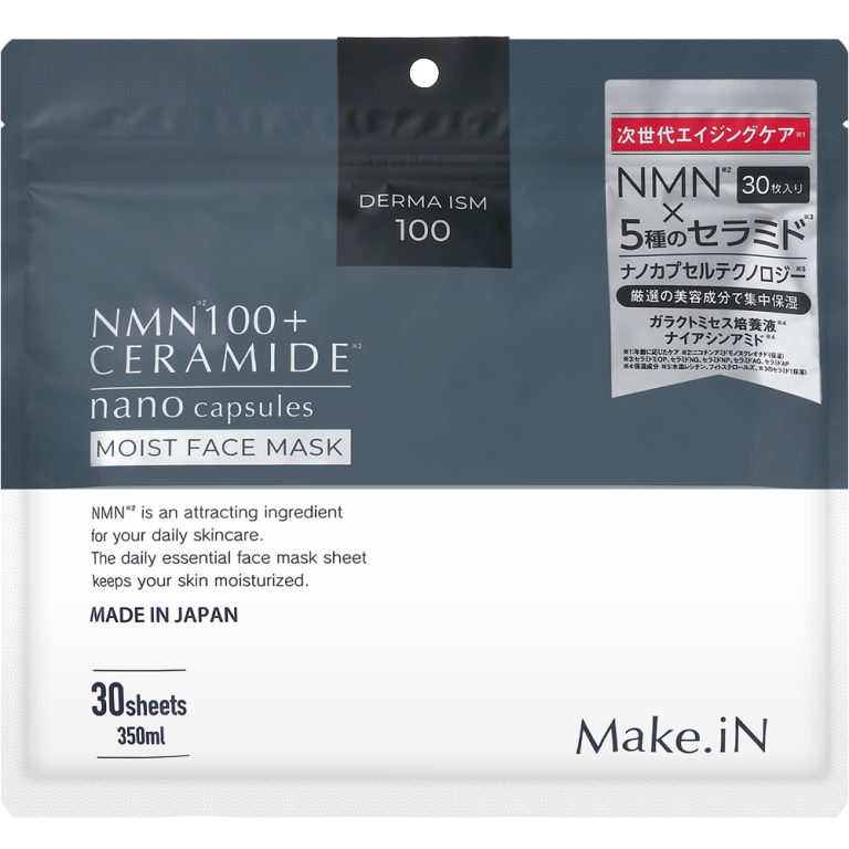 NMN100＋ CERAMIDE nano capsuleMOIST FACE MASK｜Make.iN（メイクイン）